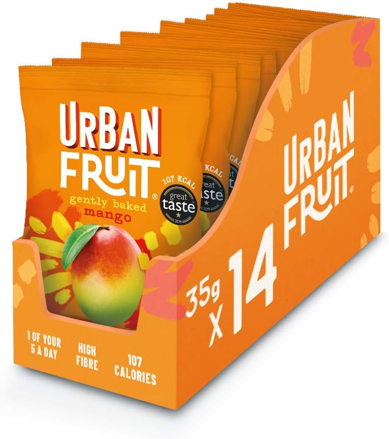 Urban Fruit Dried Mango Packs - Gently Baked Fruit - Healthy - Vegan ...