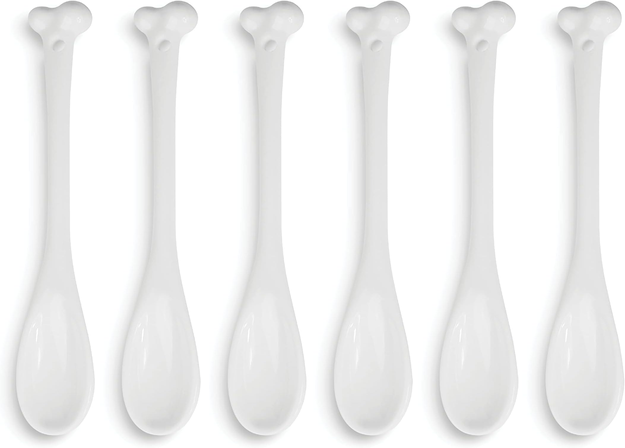 Amazon.com: Ceramic Bone Spoons - Set of 6 - Spooky Valentines Day ...