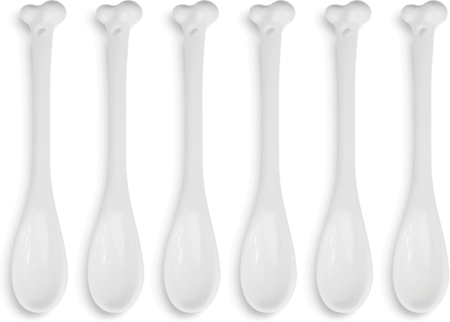 Amazon.com: Ceramic Bone Spoons - Set of 6 - Spooky Valentines Day ...