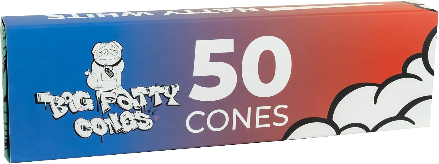 Big Fatty Cones – Conos preenrollados Papel de liar blanco natural sin ...