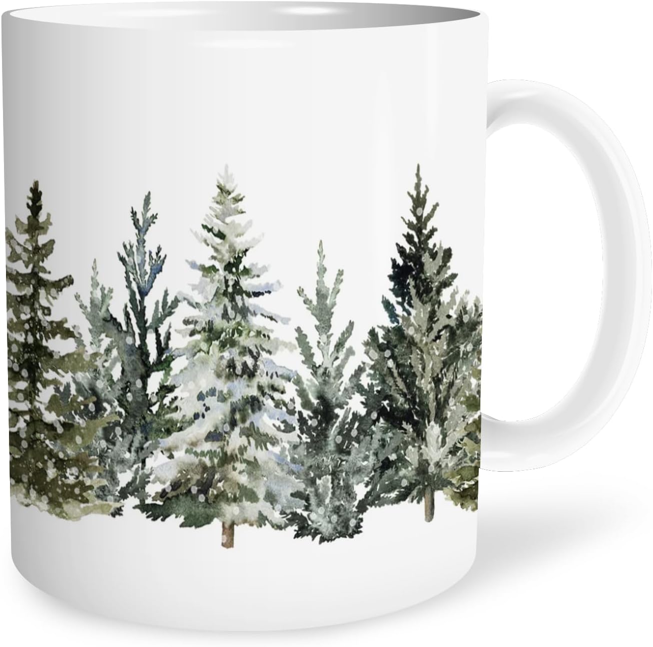 Amazon.com | URLLUAE Winter Pine Tree Mugs, Christmas Tree Mugs ...