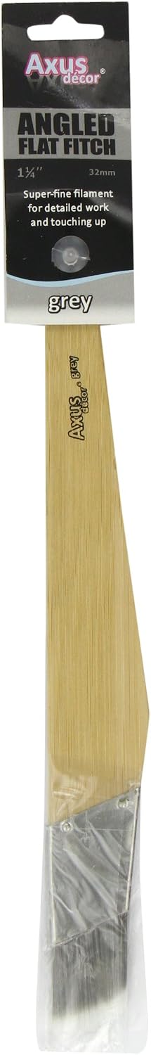 Axus Decor Angled Fitch Paint Brush (grey series) - 32mm - for Detailed ...