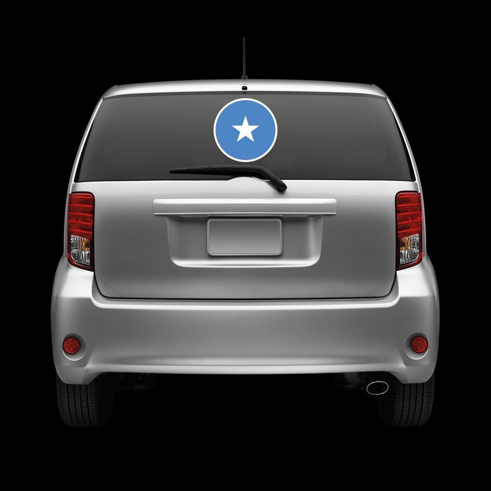 Amazon.com: FA Vinyl Round Somali Flag Windshield Sticker Die Cut Decal ...