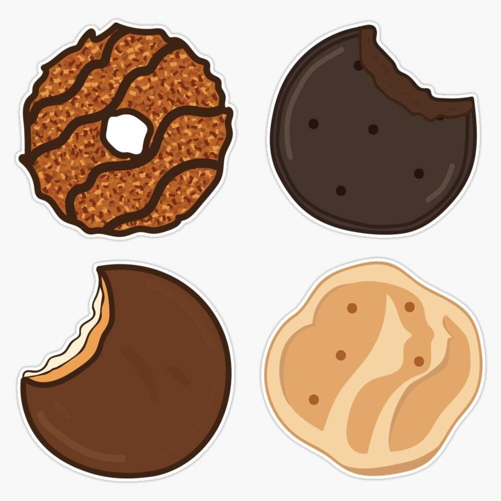 Amazon.com: Girl Scout Cookies Sticker Vinyl Bumper Sticker Decal ...