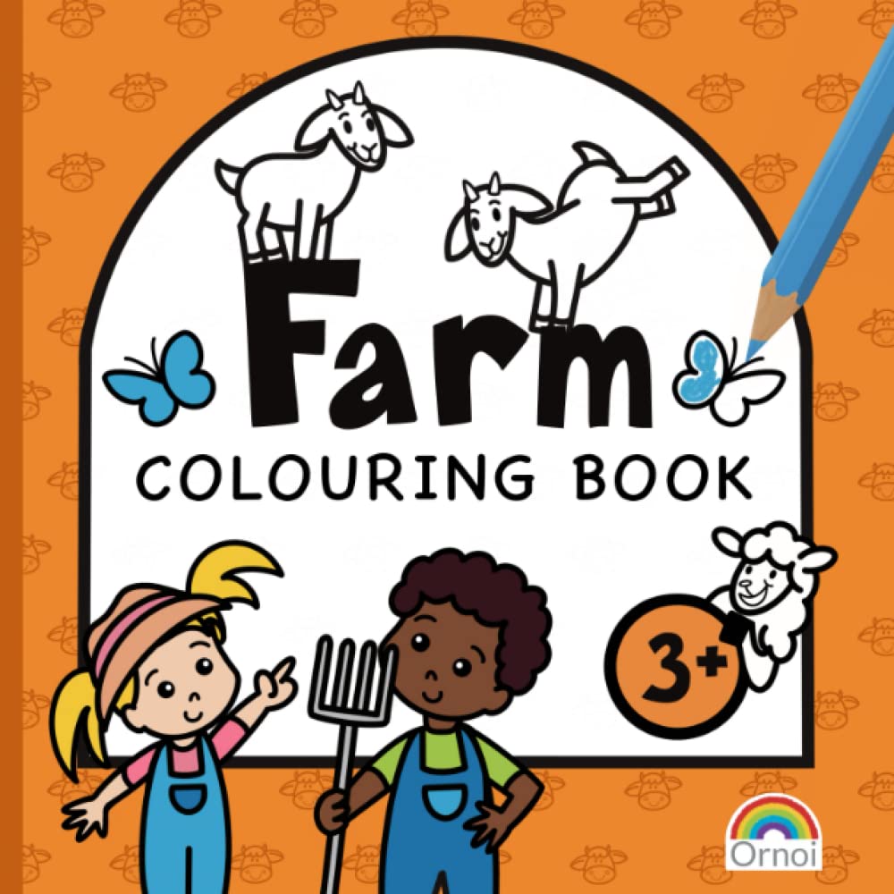 Farm Colouring Book For Children: Animals, Tractors, Vehicles and ...
