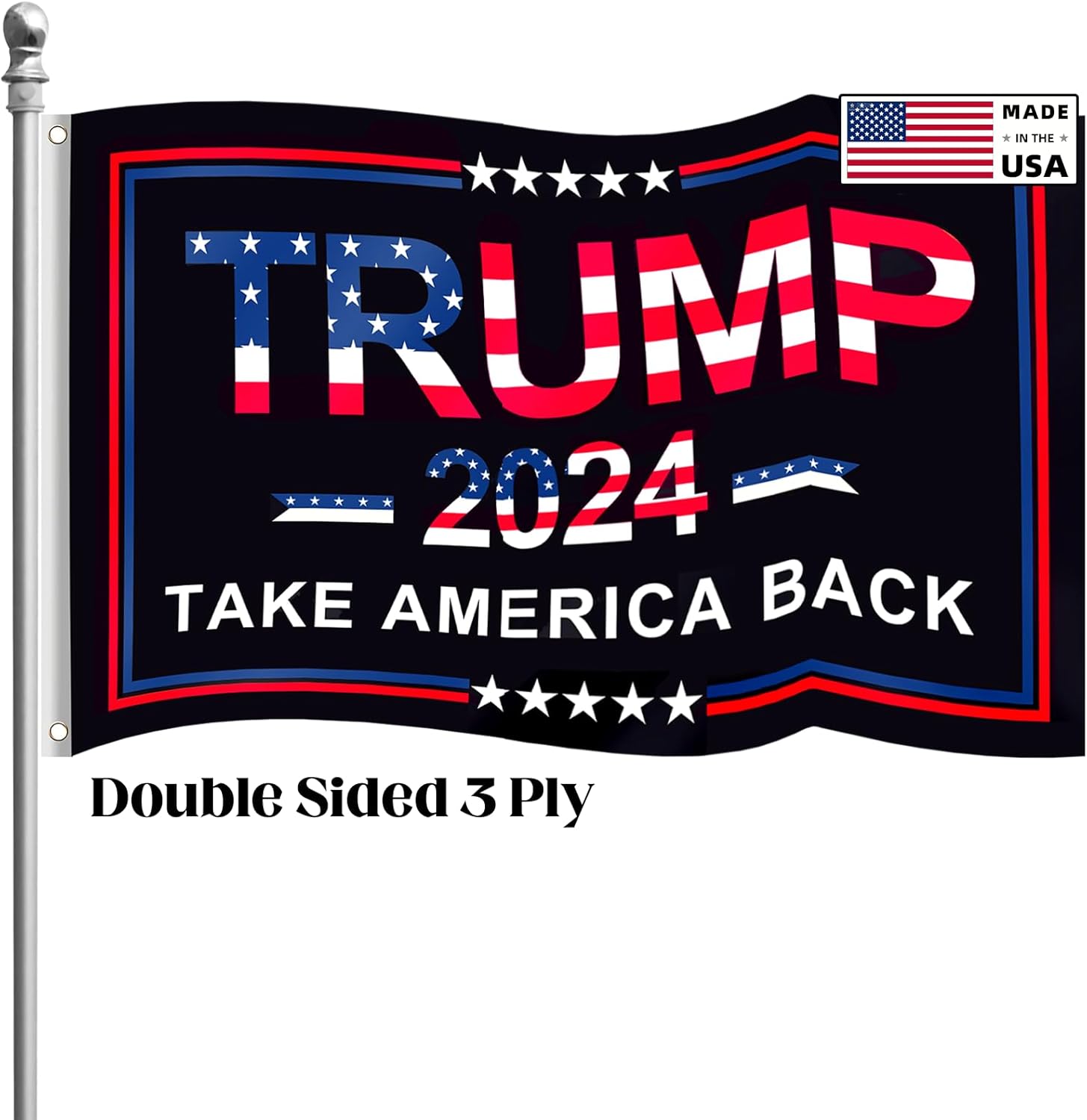 Amazon.com : Trump 2024 Flags 3x5 Outdoor Made in USA-Double Sided 3 ...