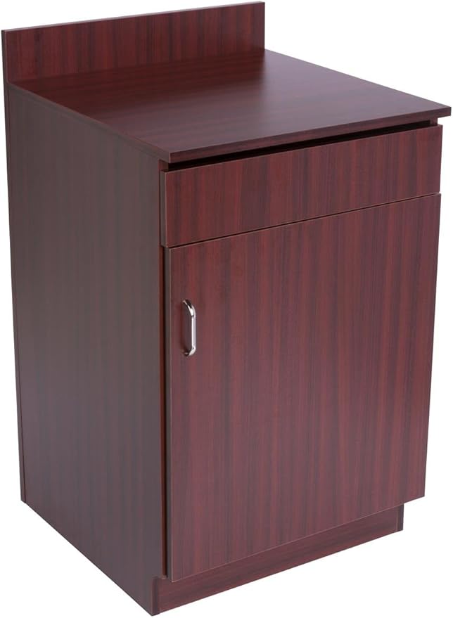 Amazon.com: Displays2go Waiter Restaurant Stations, Enclosed Cabinet ...