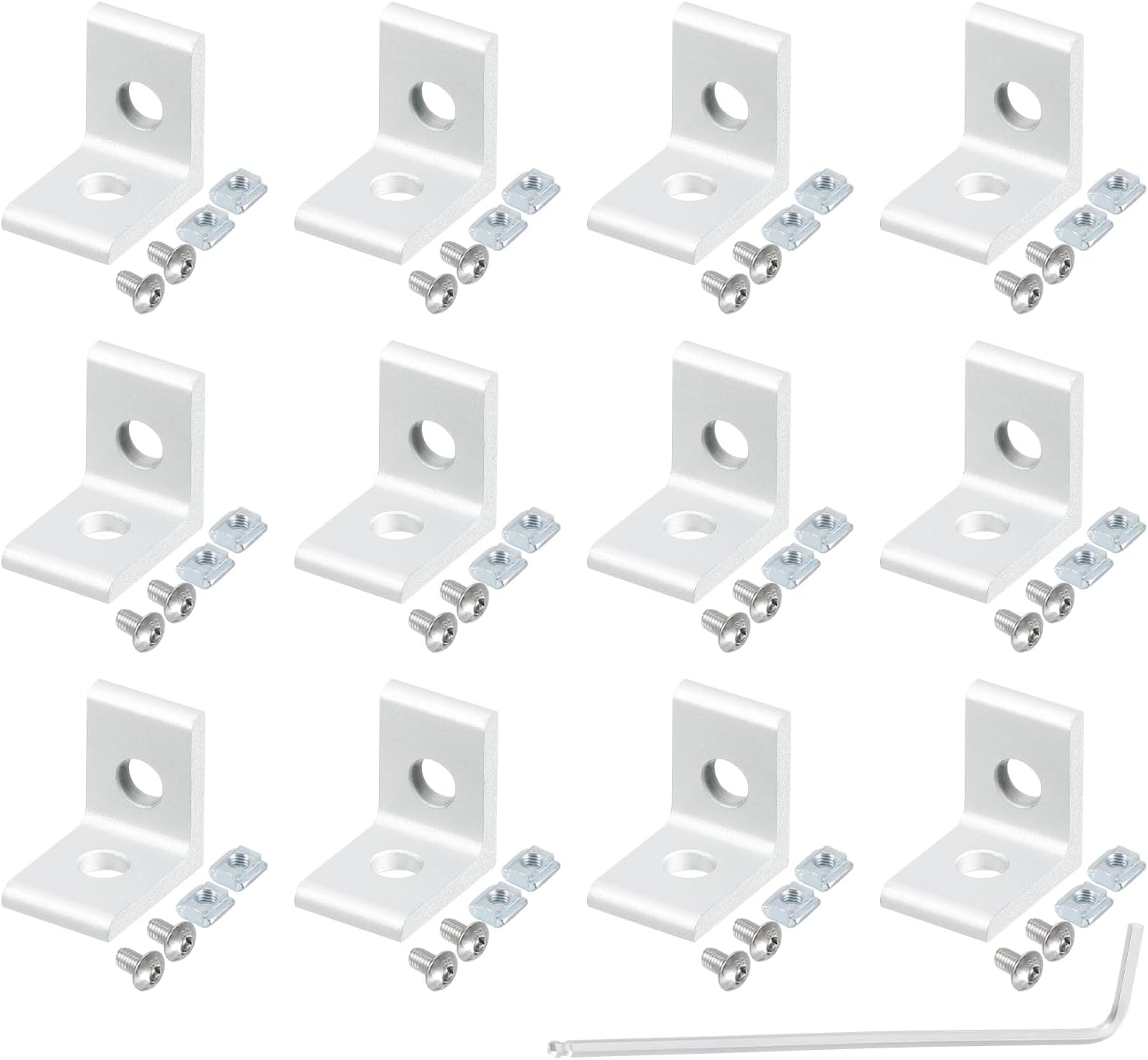 Amazon.com: uxcell 1515A Aluminum Extrusion Profile Corner Bracket, 2 ...