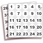 Amazon.com : Consecutive Number Vinyl Stickers – 1 to 100, 1.5-inch, 1 ...