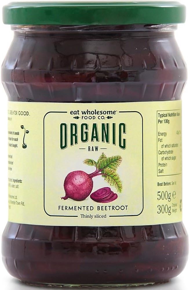 Organic Raw Fermented Sliced Beetroot 500g : Amazon.co.uk: Grocery
