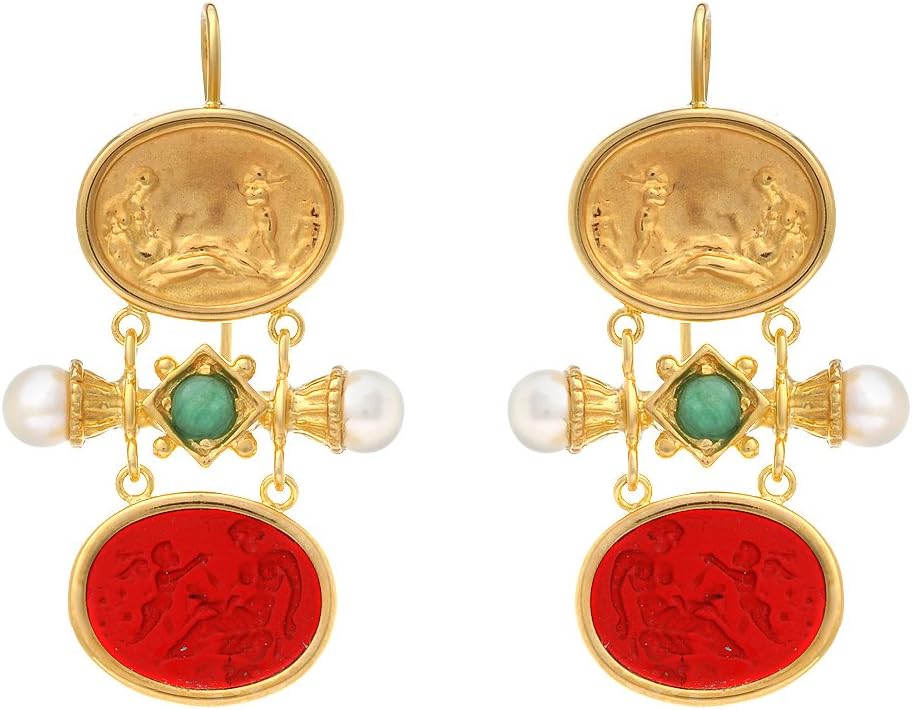 Amazon.com: Amazon Collection Tagliamonte - 14k Yellow Gold Red ...