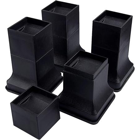 Amazon.com: Kings Brand Furniture - Heavy Duty 6-inch Bed Risers ...