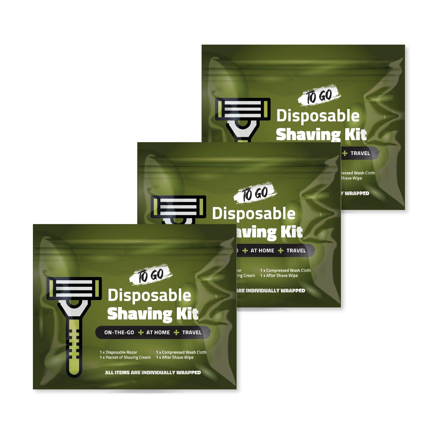 Amazon.com: Travel Shaving Kit with Razor, Shaving Cream, Washcloth and ...