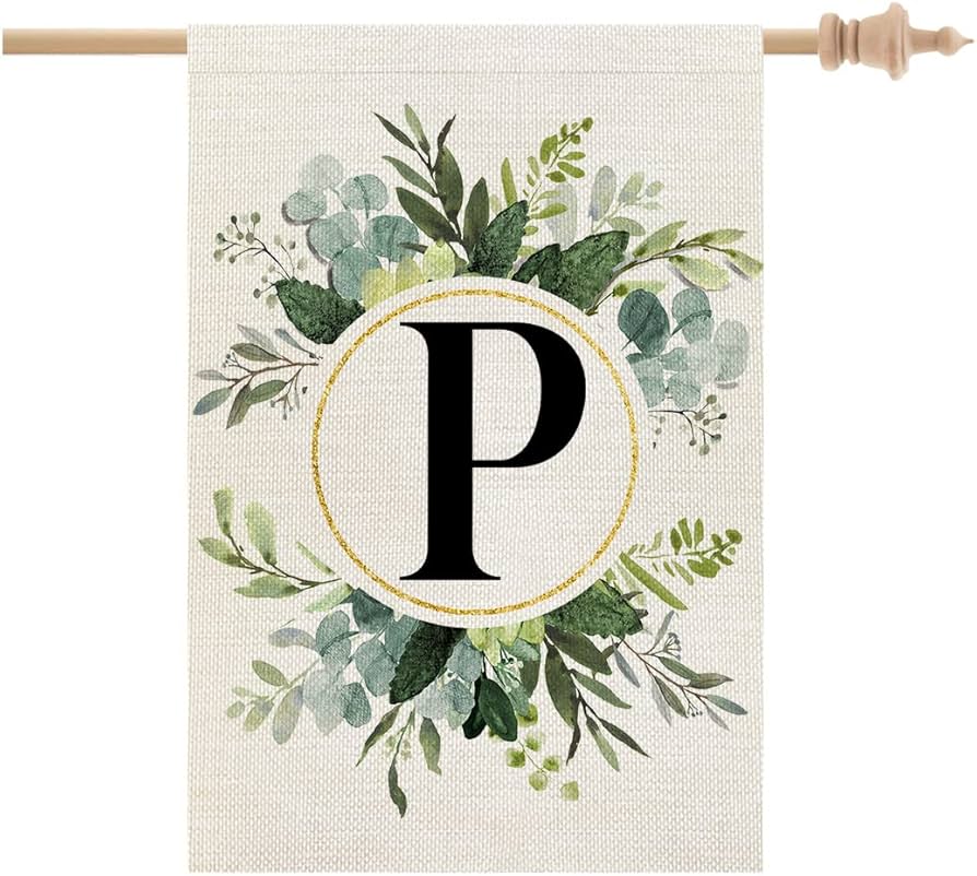 Burlap Monogram House Flags Monogram House Flags For Sale Briarwood