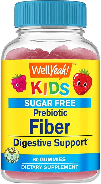 Amazon.com: WellYeah Sugar Free Fiber Gummies for Kids (4g)| Digestive ...