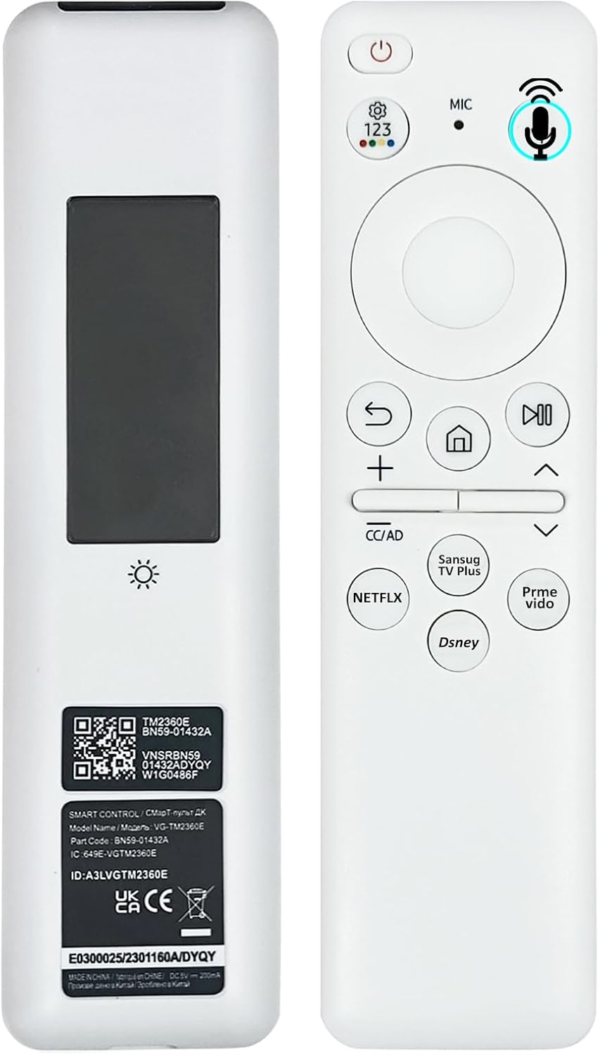 Amazon.com: BN59-01432A TM2360E Solar Voice Remote Compatible with ...