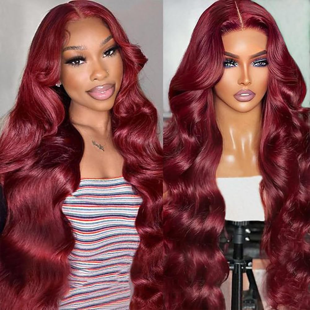 Amazon.com : 30 Inch Deep Wave Lace Front Wigs Human Hair 13x4 HD Lace ...