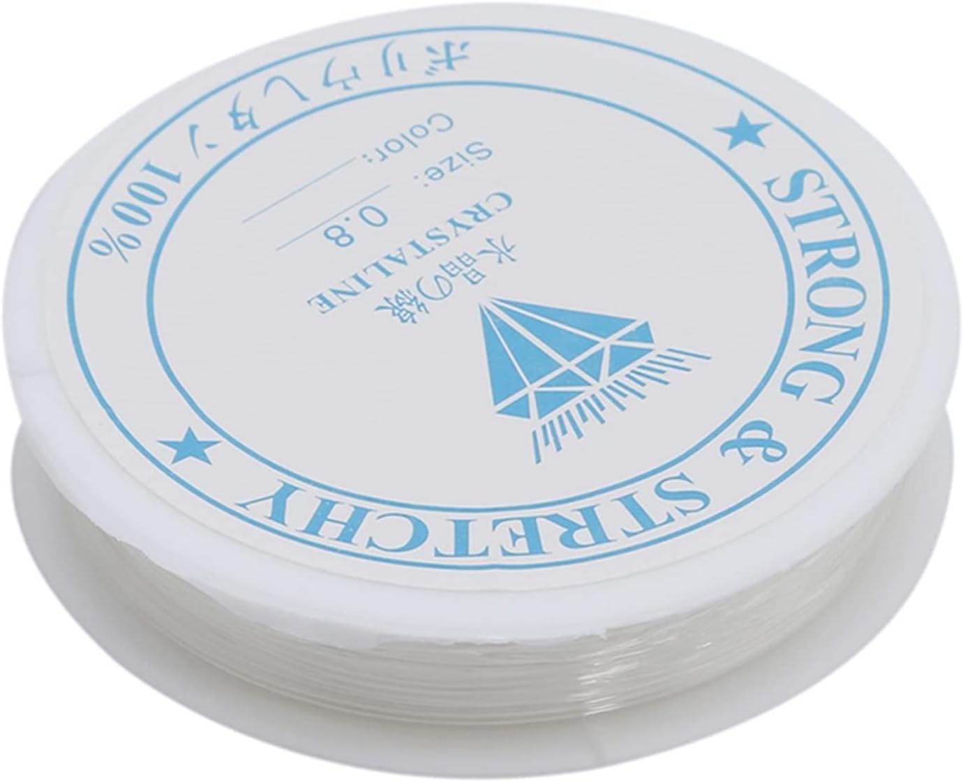 Amazon.com: ShanLily Crystal Elastic String Cord Clear White Stretchy ...