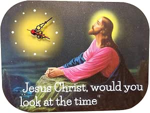 Amazon.com: Jesus Wall Clock,2024 New Jesus Christ Wall Clock,Funny ...