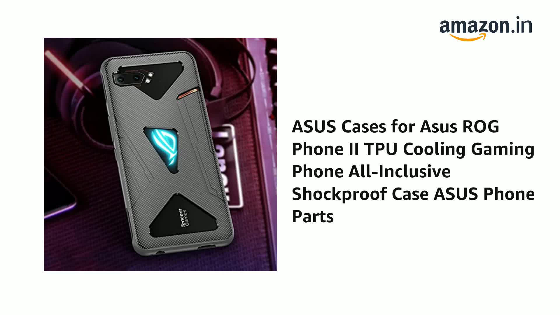 Watch ASUS Cases for Asus ROG Phone II TPU Cooling Gaming Phone All ...