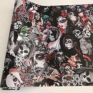 Amazon.com: Sticker Bomb Vinyl Wrap Sticker Bomb Adhesive Cartoon Skull ...