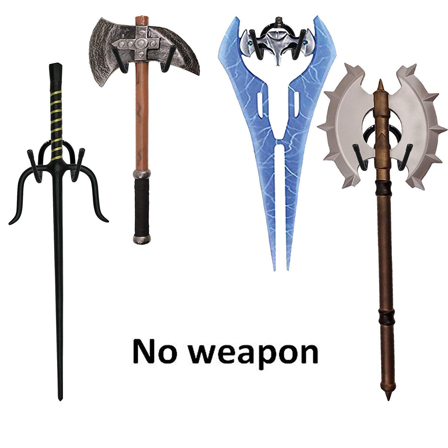 Auxphome 4 Pack Small Adjustable Ceramic Sword Wall Mount Stand ...