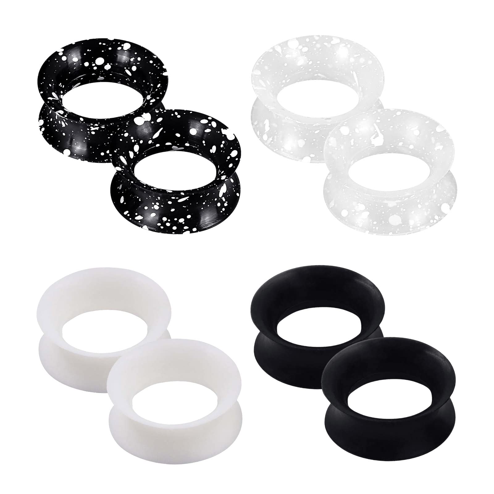 Flexible Ear Tunnels 10G-50Mm Thin Silicone Gauges For Ear Flexible ...