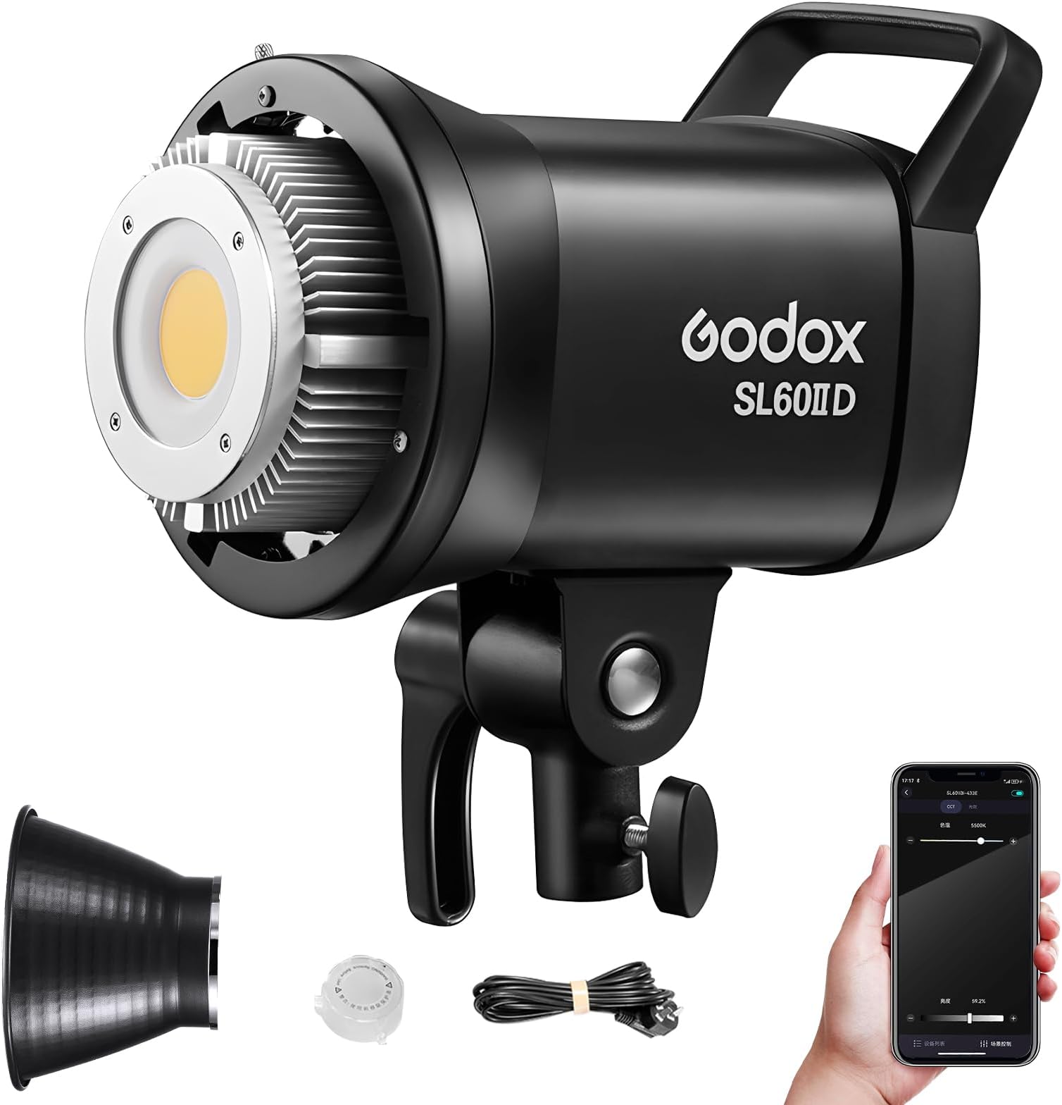 Amazon.com : Godox SL60IID SL60W LED Video Light,60Ws White 5600K ...