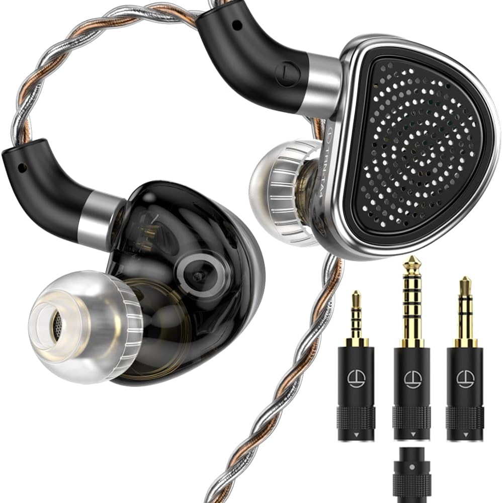 Amazon.co.jp: TRN TA4 イヤモニ ハイレゾ イヤホン Knowles 2BA+2DD ベリリウムコーティン振動板 モニター ...
