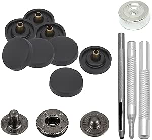 Amazon.com: Trimming Shop 15mm S Spring Press Studs Plastic Cap with ...