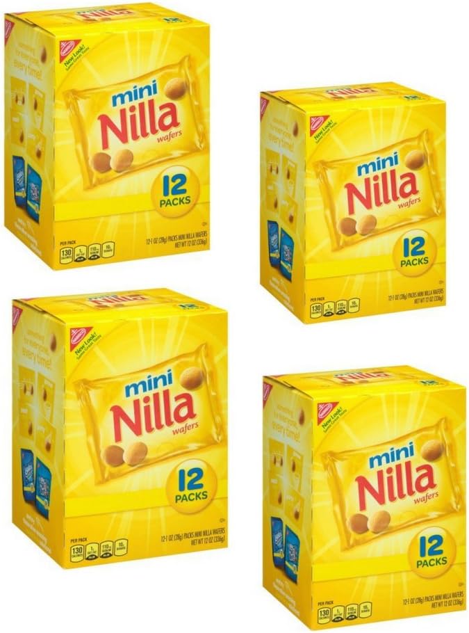 Amazon.com: Nabisco Nilla Mini Wafers, Individual 1 oz Packages , 12 ...