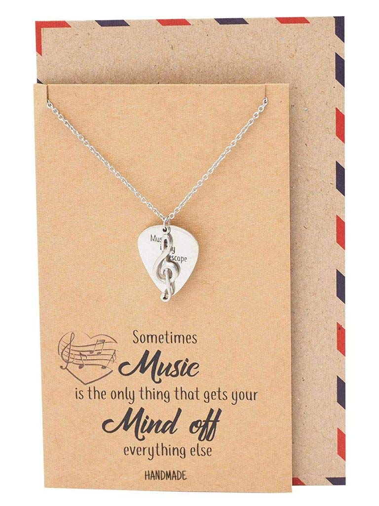 Amazon.com: quan jewelry Musical Gifts Guitar Thumb Pick and Treble ...