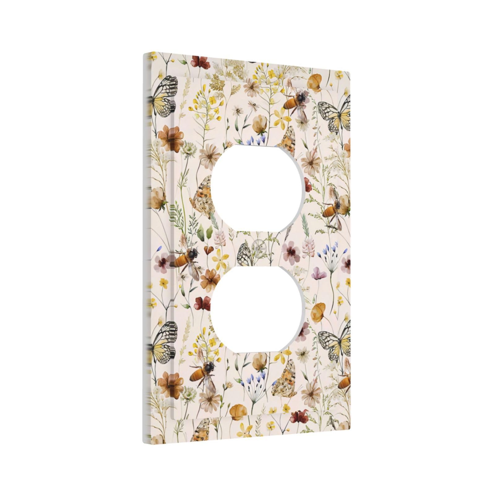 Vintage Butterflies 1 Gang Outlet Plate Duplex Decorative Colorful ...