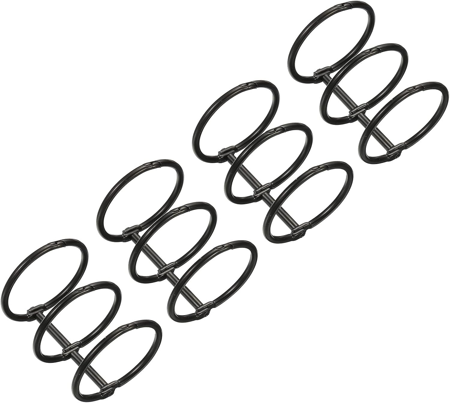 Amazon.com : PATIKIL 1.18" Dia 3-Rings Book Rings, 4 Pack Metal Binder ...