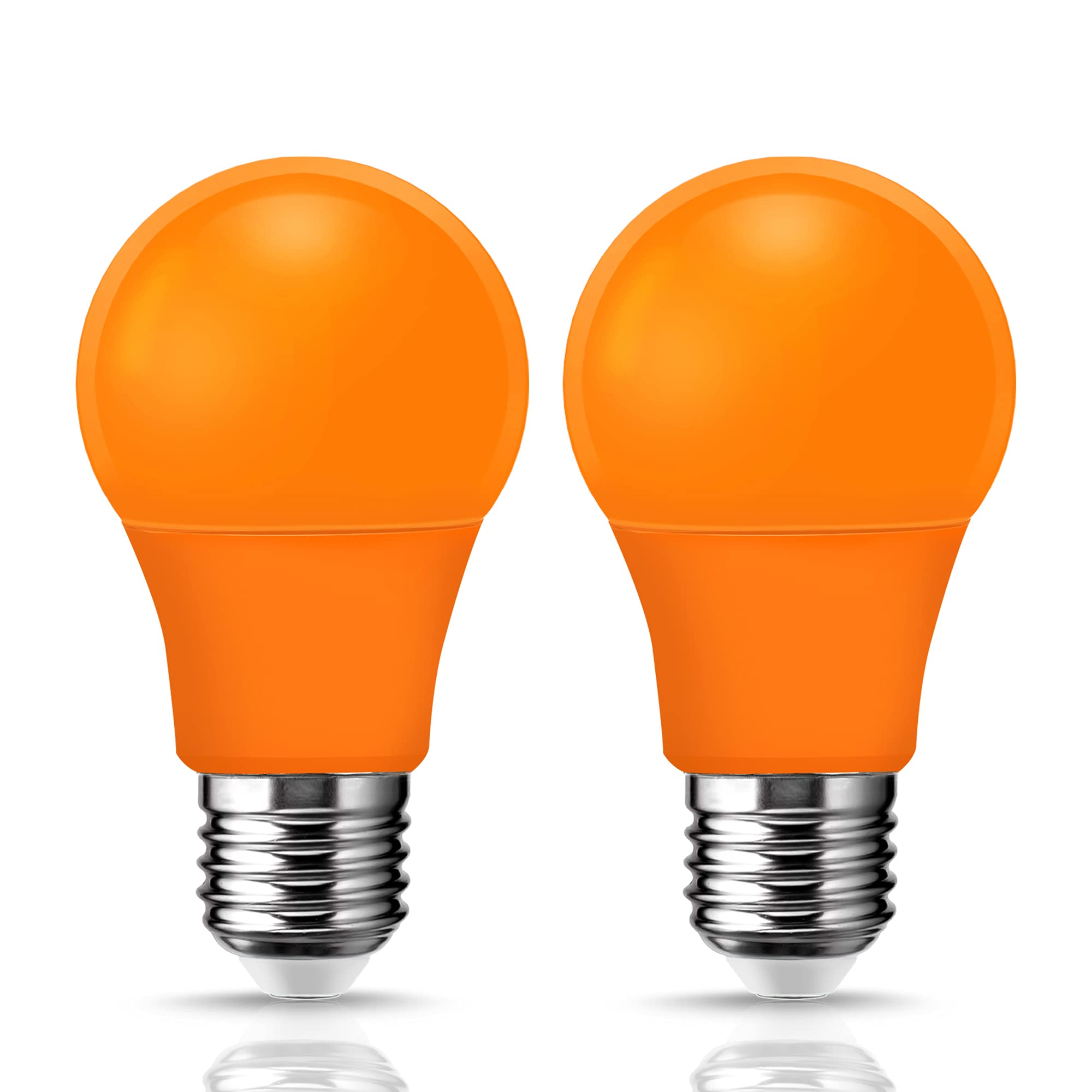 LED Orange Light Bulb, 9W Orange Red LED Bulb (60W Equivalent), A19 LED ...