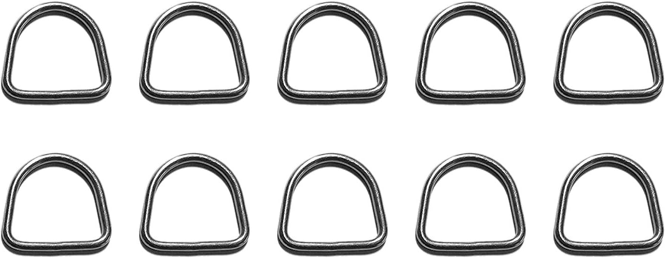 Amazon.com: US STAINLESS 10 Pieces Stainless Steel 316 D Ring Welded ...