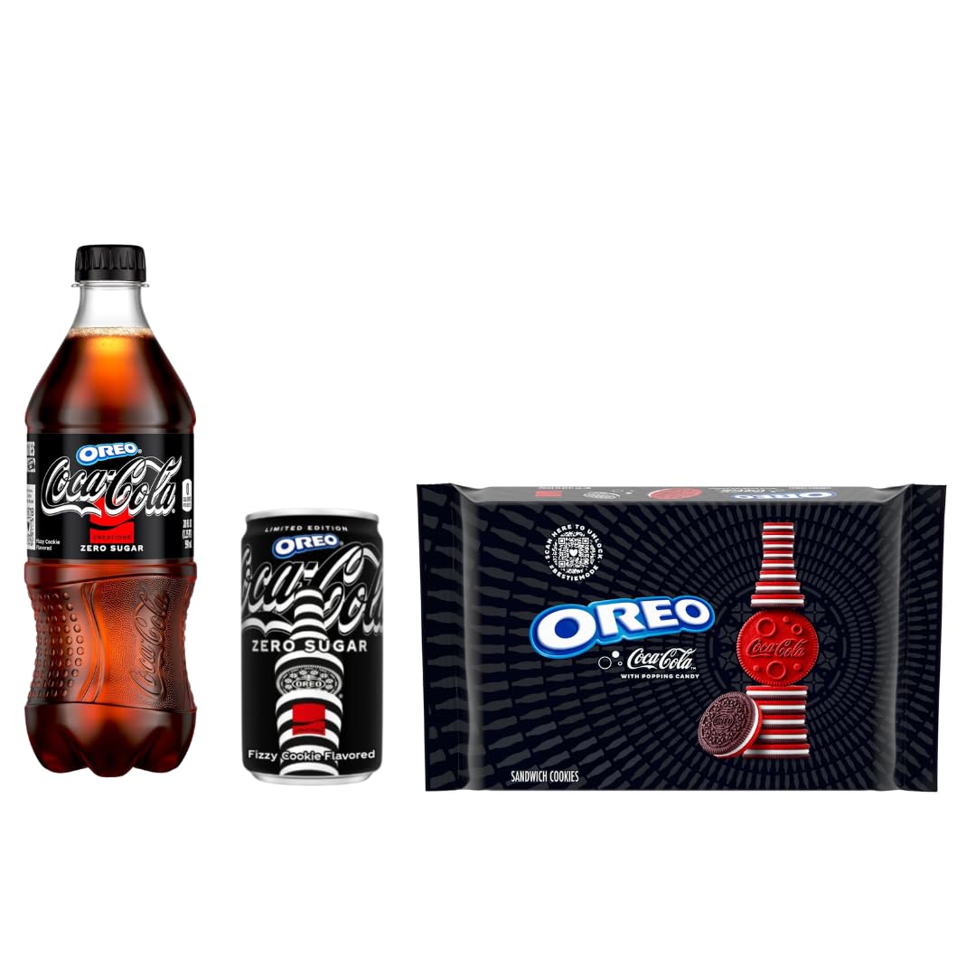 Buy Coca Cola Coke Zero Sugar Limited Edition Sandwich Cookies, 10.68oz ...
