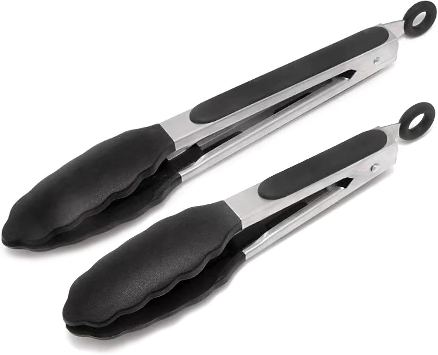 Amazon.com: 2 Pack Black steel silicone food clip, Premium Silicone BPA ...