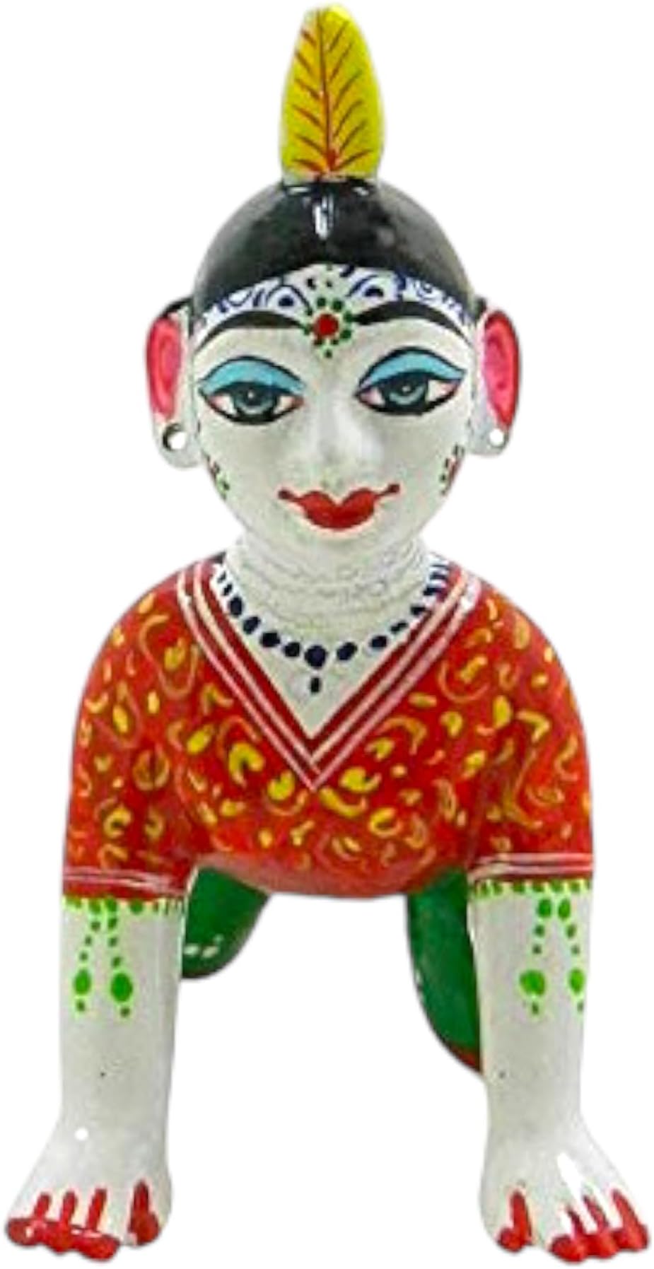 Buy VRINDAVAN LADDU GOPAL TRADERS™ Brass Sitting Radha Rani murti with ...