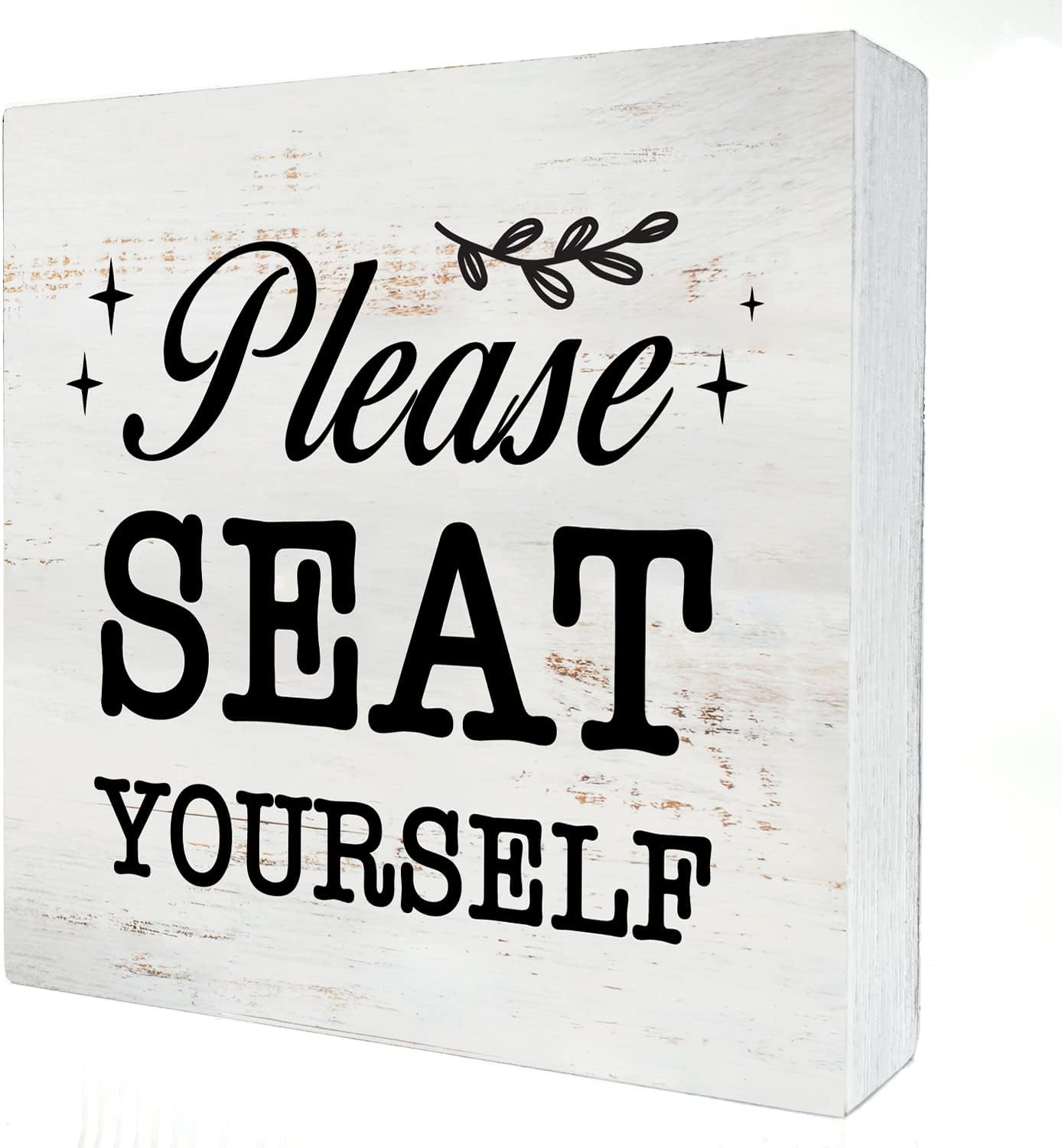 Amazon.com : Funny Bathroom Signs Decor, Toilet Wooden Sign With Stand ...