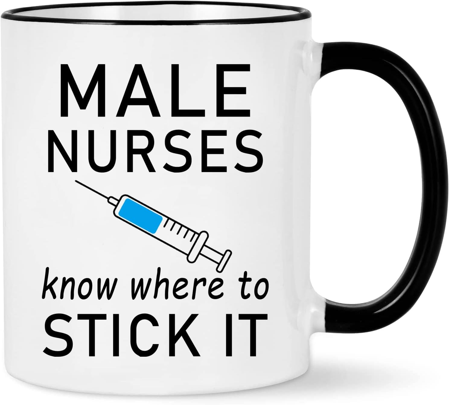 Amazon.com: WENSSY Funny Male Nurses Gifts, Male Nurses Know Where To ...
