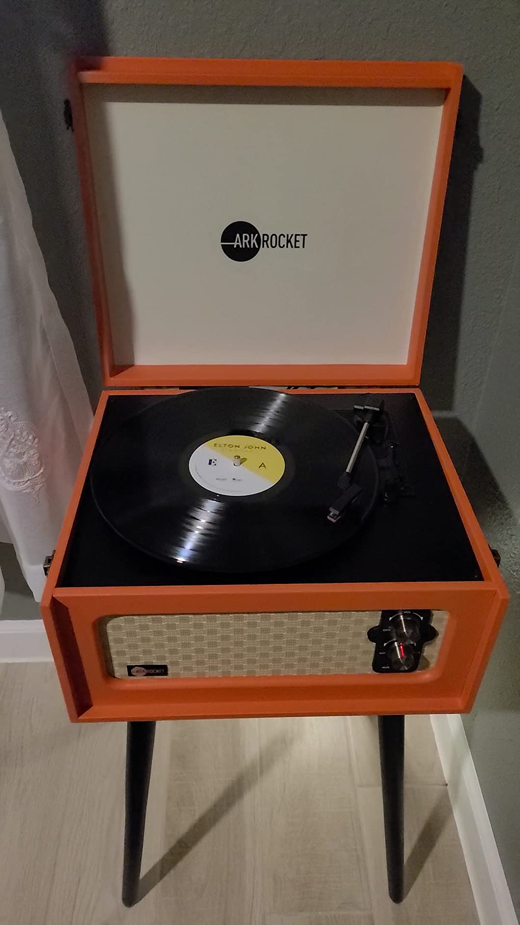 $28/mo - Finance Arkrocket 3-Speed Bluetooth Record Player Retro Turntable with Built-in ...