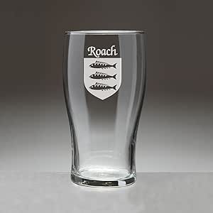 Amazon.com | Roach Irish Coat of Arms Tavern Glasses - Set of 4 (Sand ...