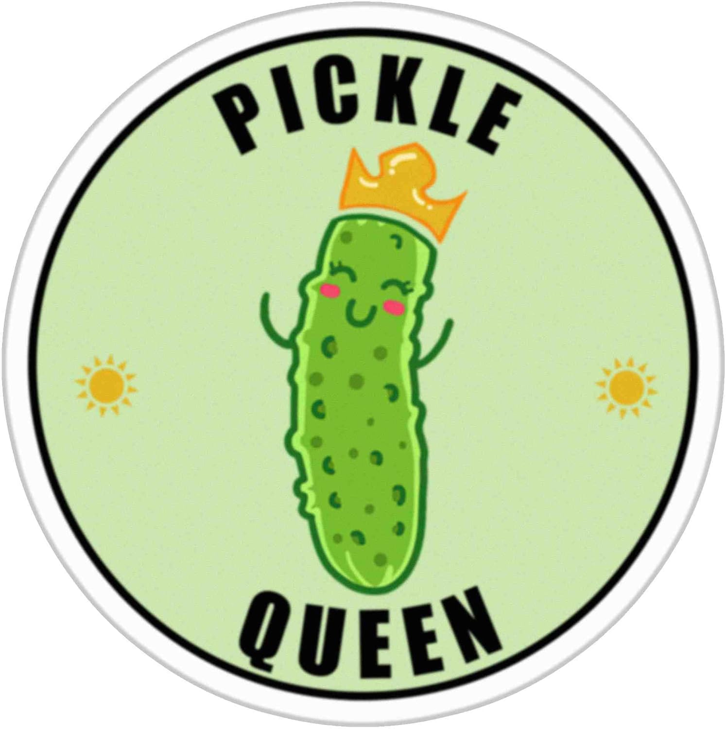 Amazon.com: Pickle Sticker Queen Sticker Funny Pickle Stickers Cucumber ...