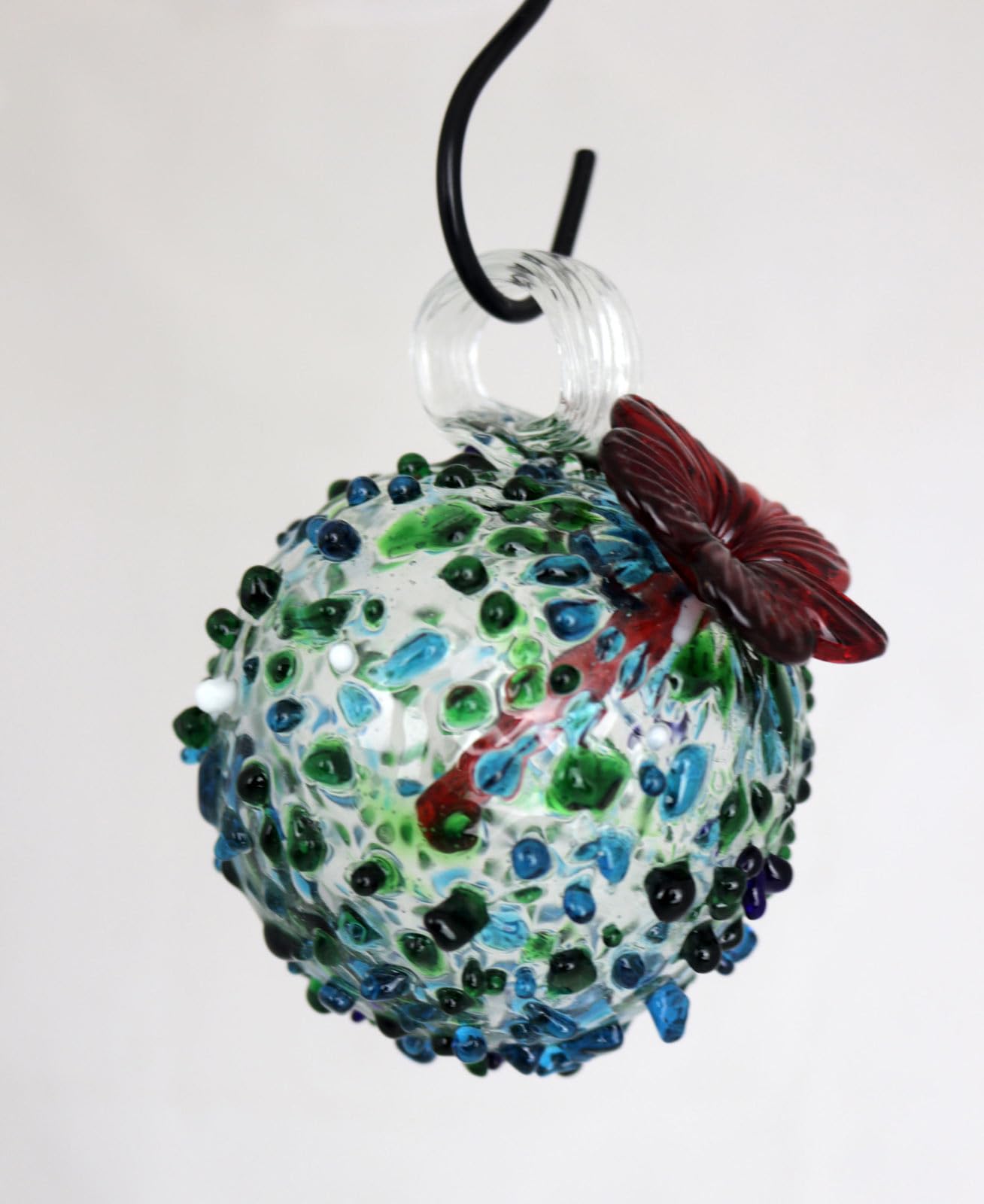 Amazon.com : Parasol Droplet Glass Hummingbird Feeder : Patio, Lawn ...