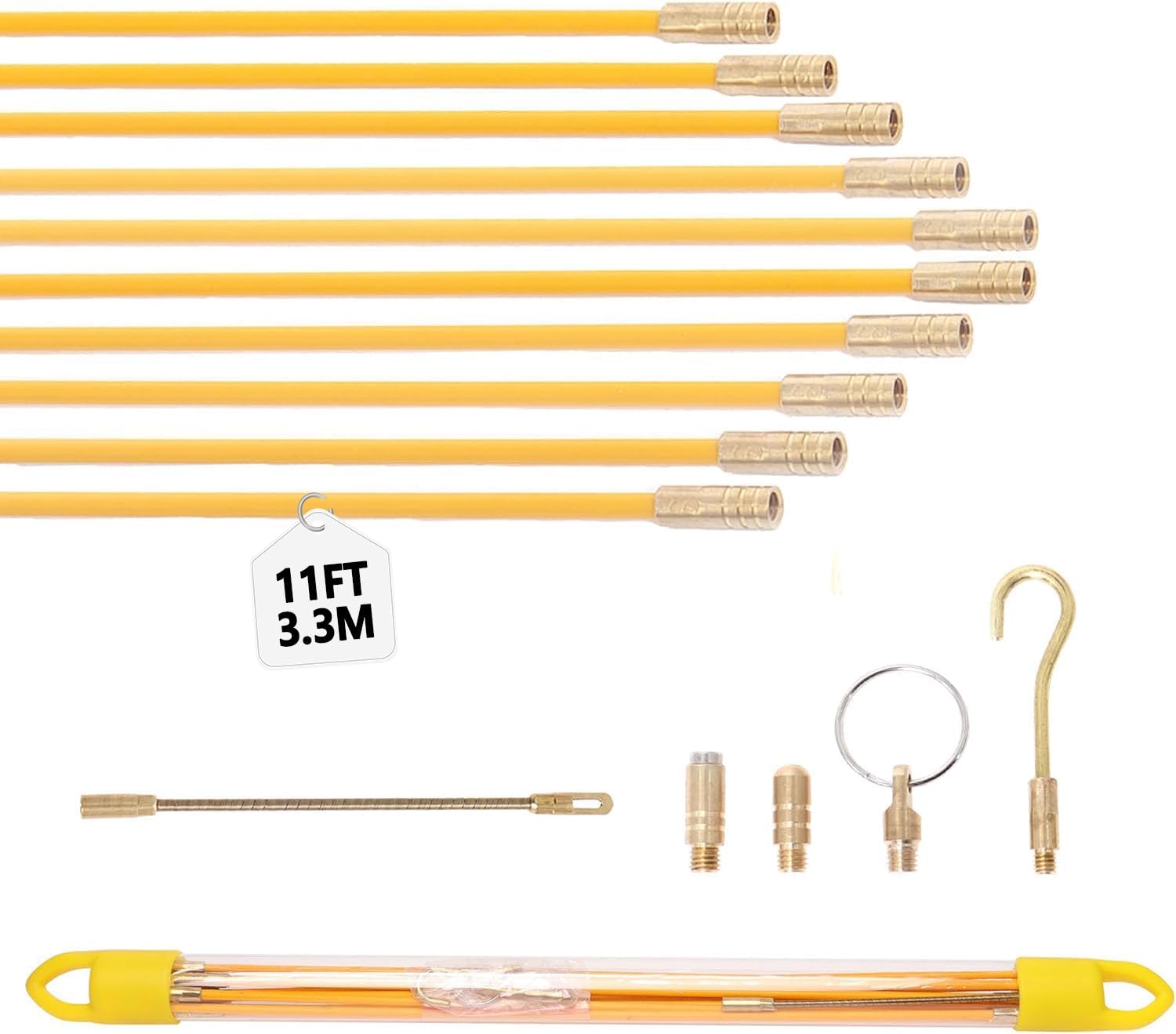 Super Rod CRSK12 12m 36ft Installation Kit with 13 Cable Handling ...