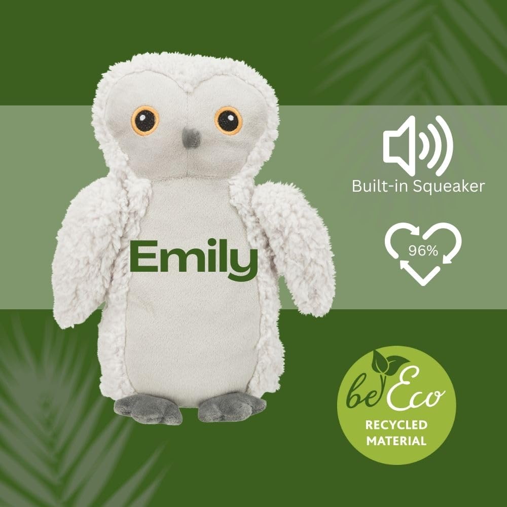Snapklik.com : Be Eco Emily The Owl Plush Dog Toy For All Dogs