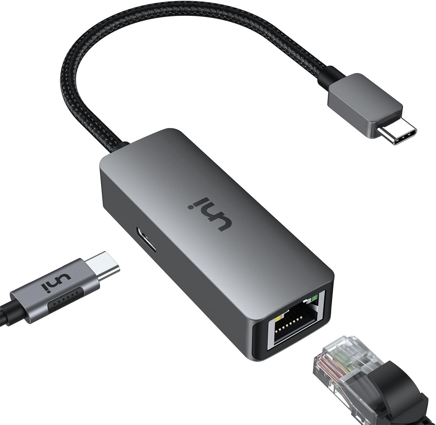 Belkin USB-C to Ethernet Adapter + Charge (60W Passthrough Power for ...