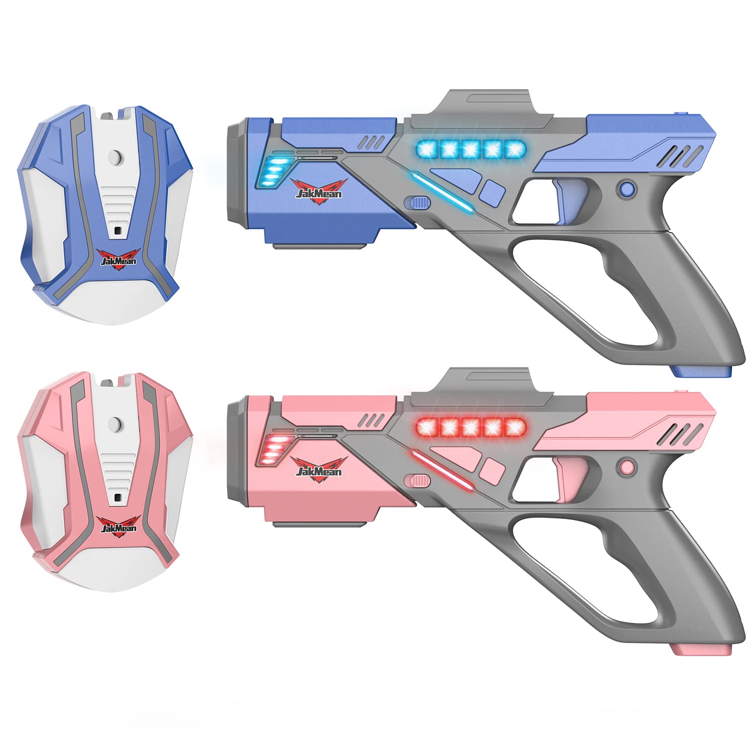 Buy JakMean Laser Tag Sets with Vests, Rechargeable Lazer Tag Set for ...