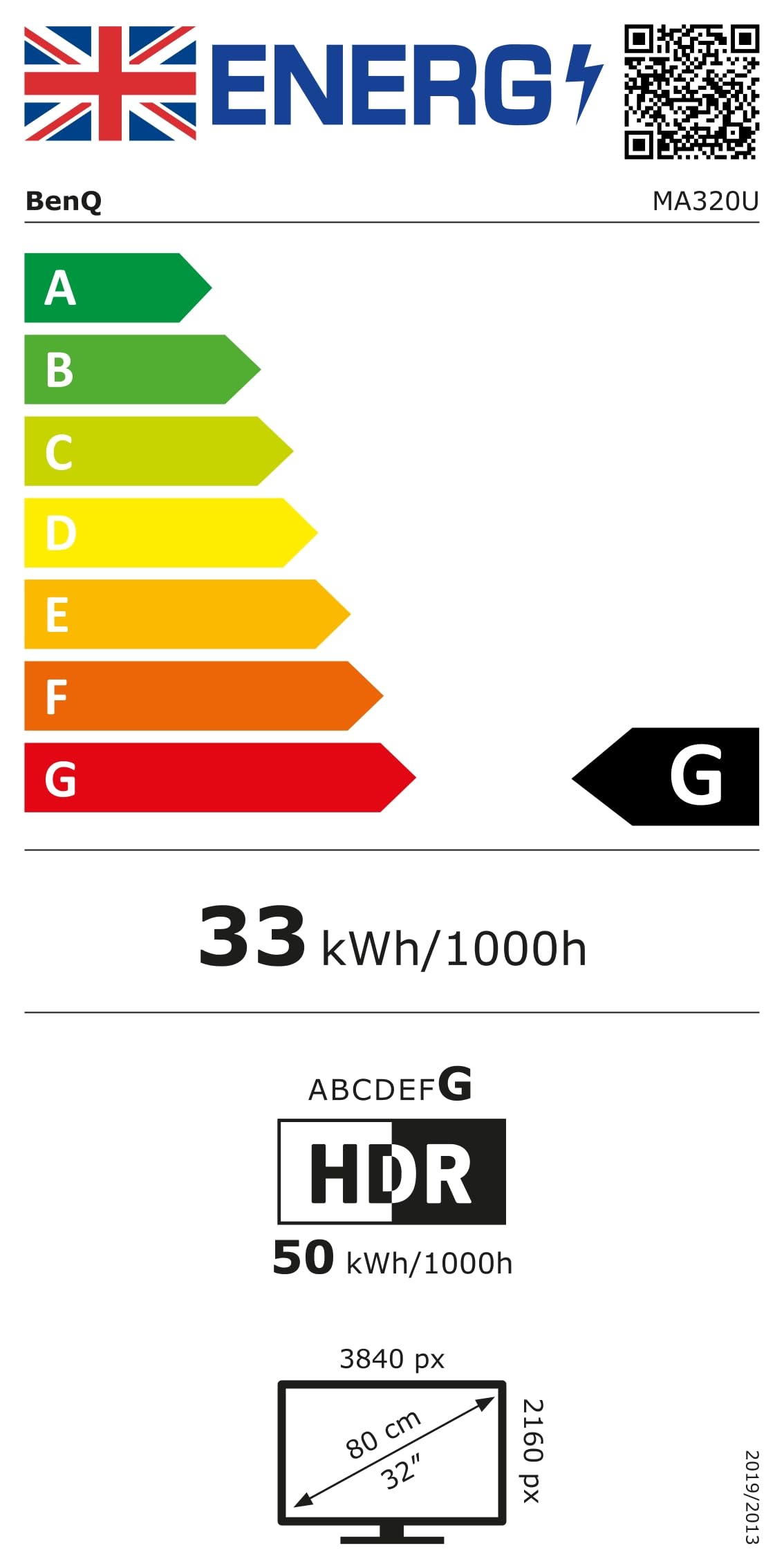 BenQ MA320U 32 inch 4K 3840x2160 Monitor for MacBook Pro/Air, Dual USB ...